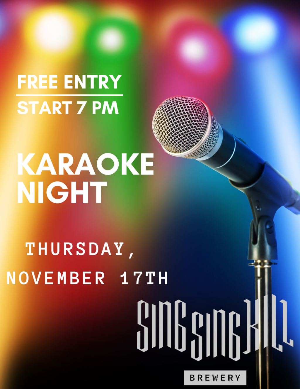 Karaoke Night - Sing Sing Kill Brewery