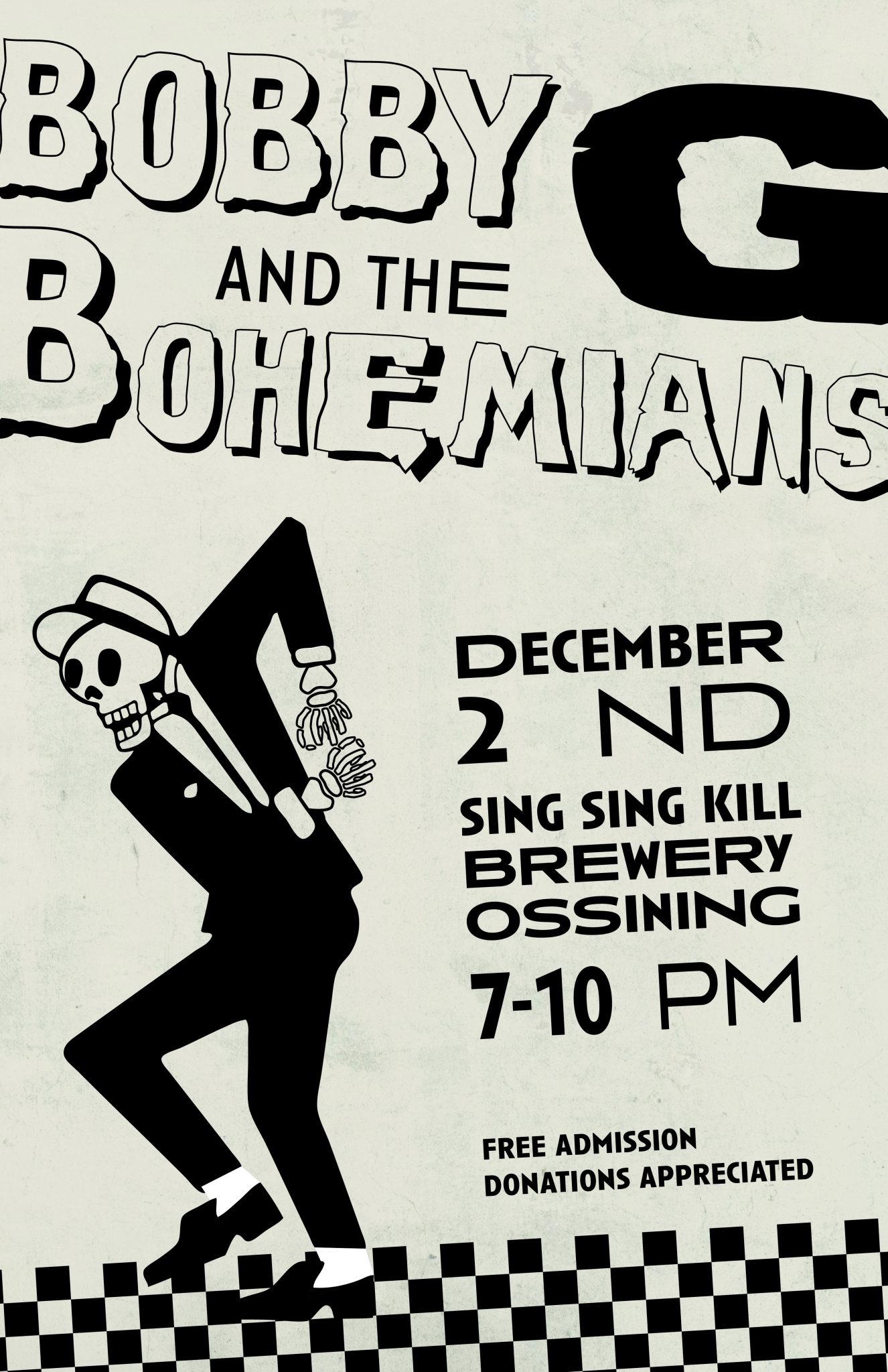 First Fridays - Bobby G & The Bohemians - Sing Sing Kill Brewery