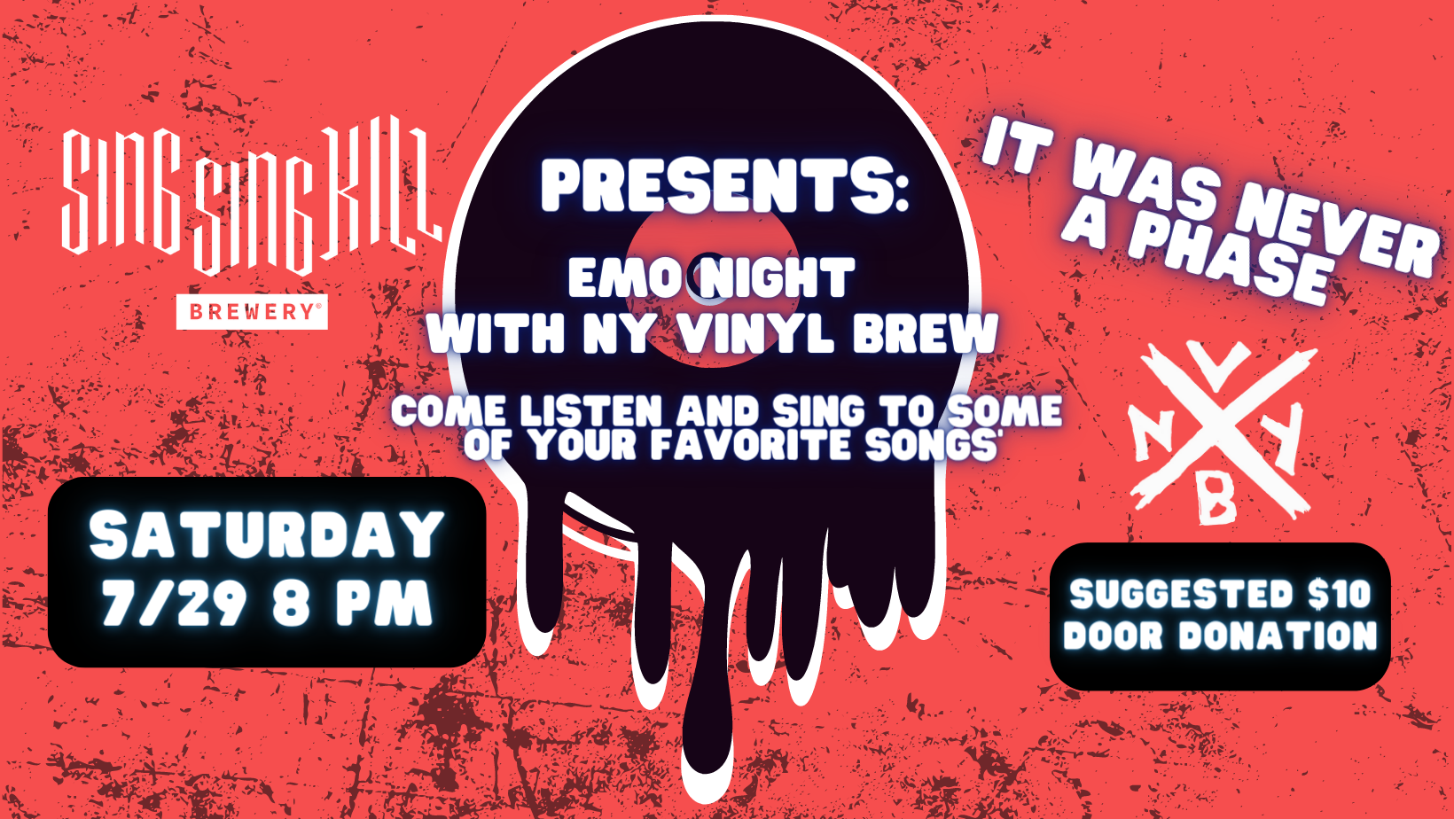 EMO Night with NY Vinyl Brew - Sing Sing Kill Brewery