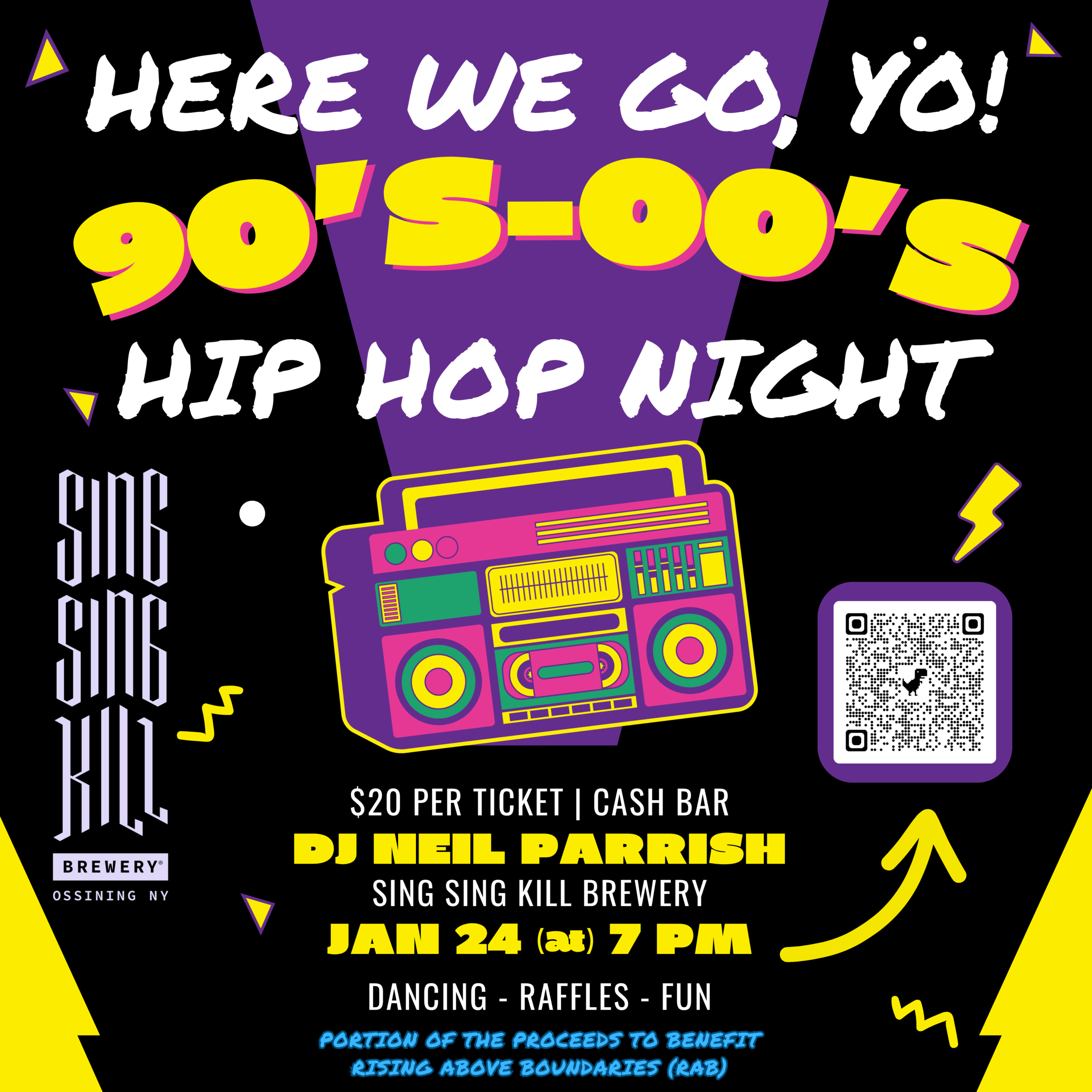 90s-00s Hip Hop Night - Sing Sing Kill Brewery